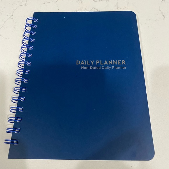 unbranded | Office | New Dark Blue Non Dated Daily Planner Journal Log ...